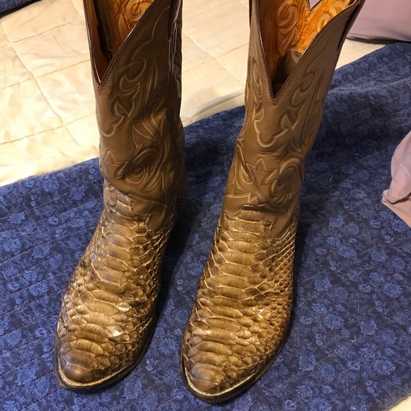 Justin Boots | Shoes | Vintage Justin Python Boots 2d | Poshmark